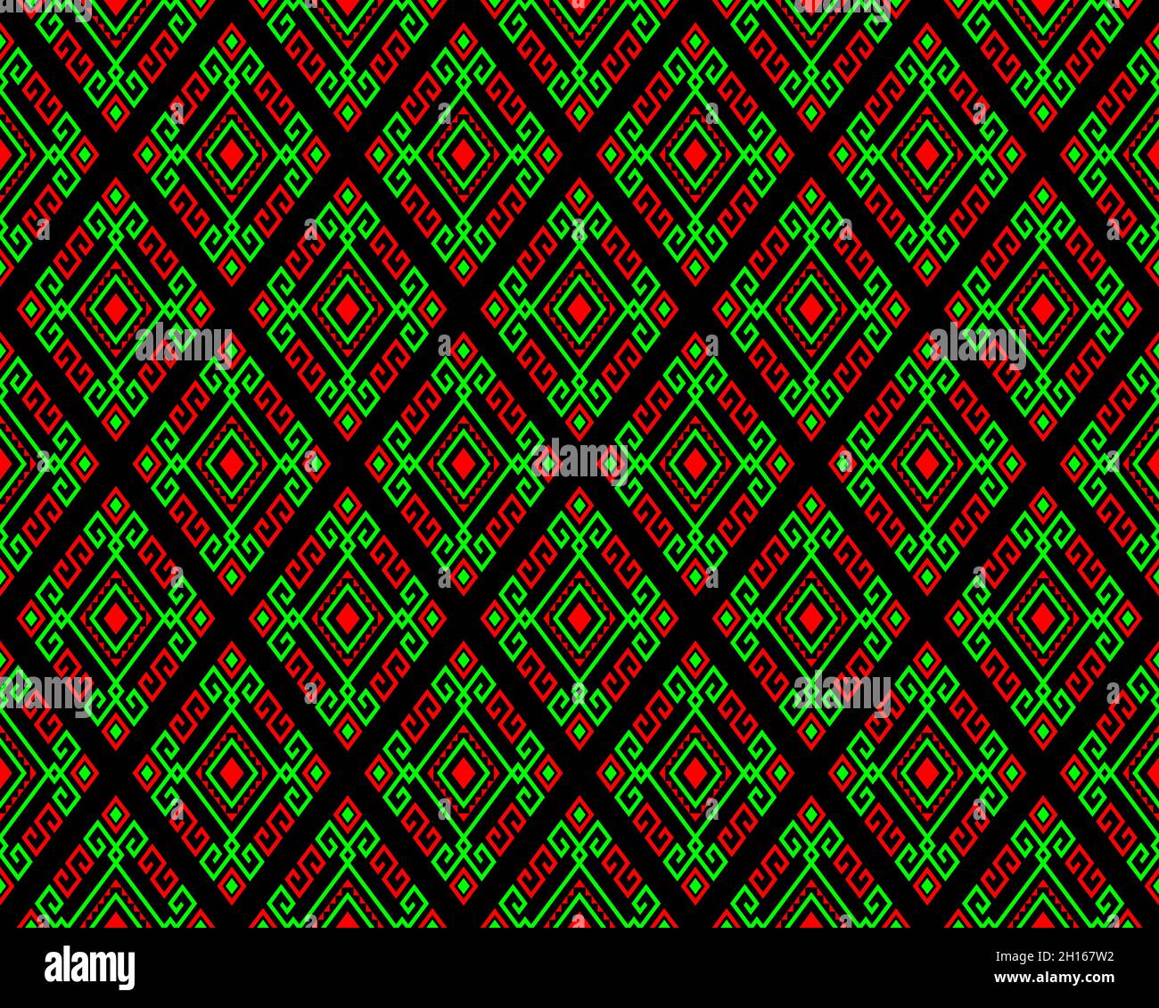 Red Tribal Print Background