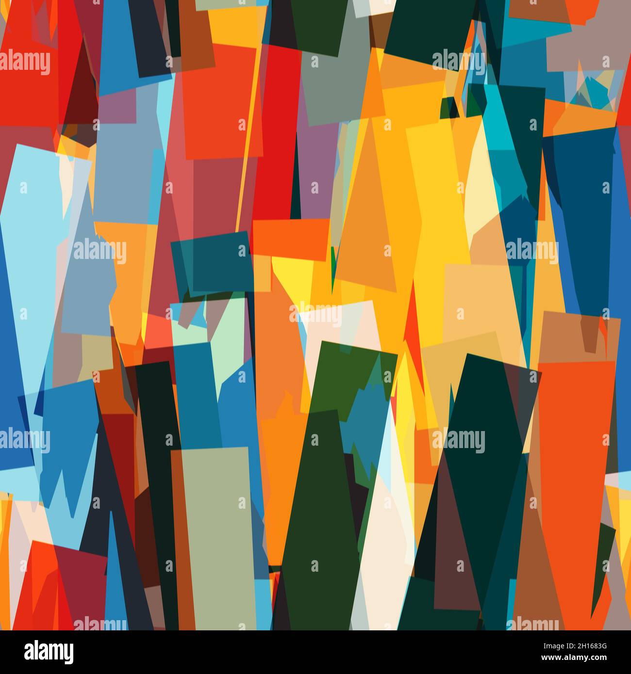 Seamless funky expressive and energetic paper cut out collage surface ...