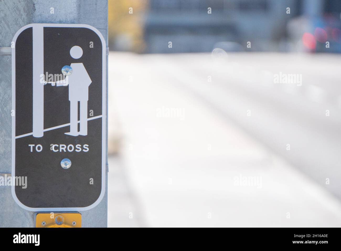 Road crossing sign hi-res stock photography and images - Alamy
