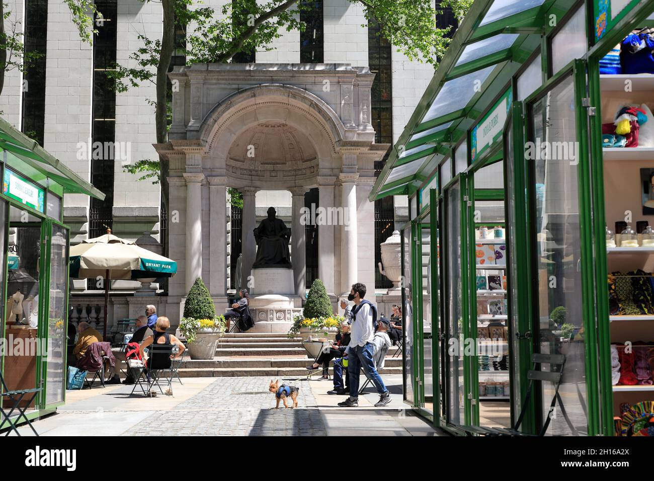 William Cullen Bryant Memorial at Upper Terrace in Bryant Park.Midtown ...