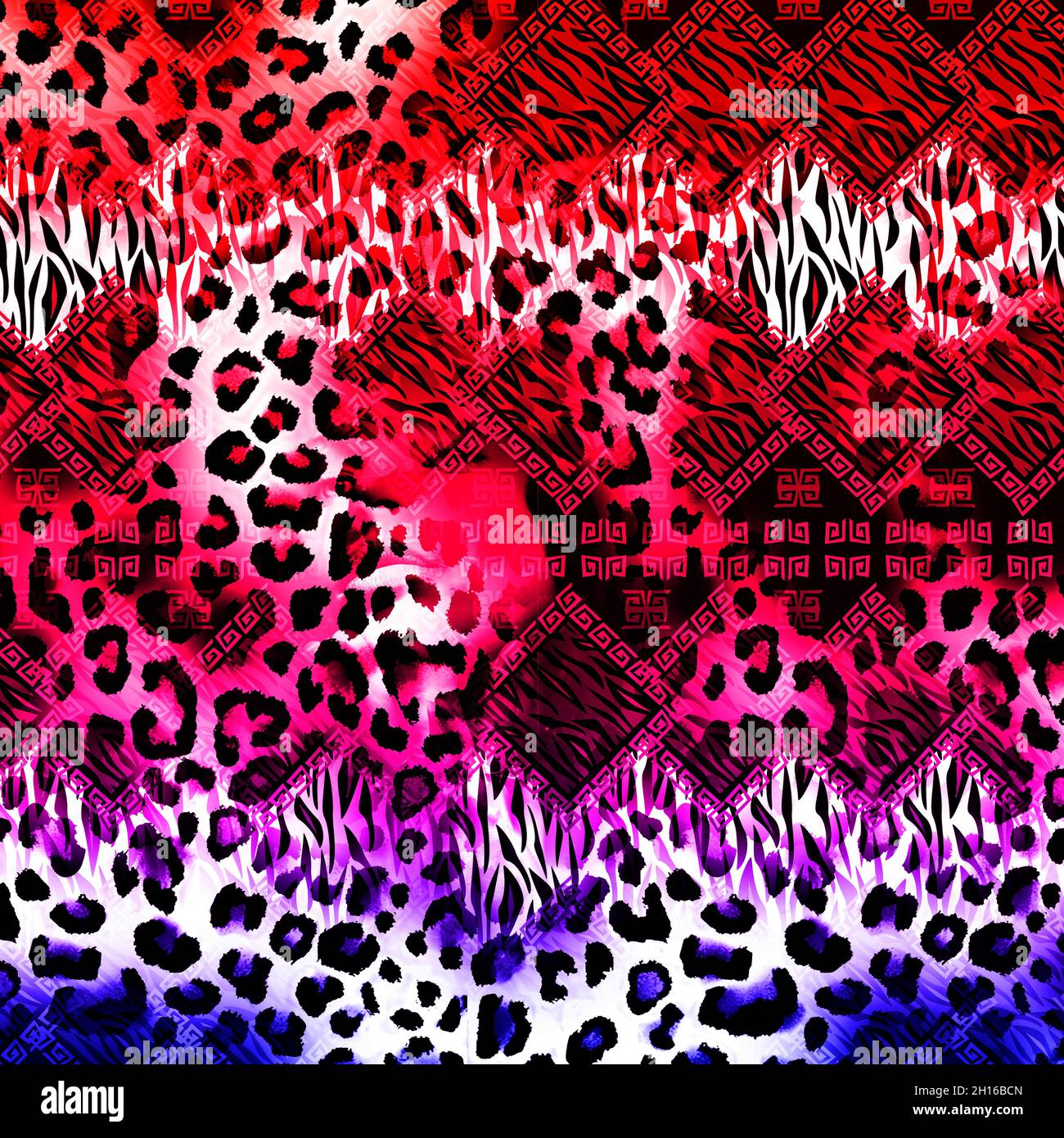 Colorful Pattern Study, Leopard, Zebra, Camouflage and Dress Designs ...