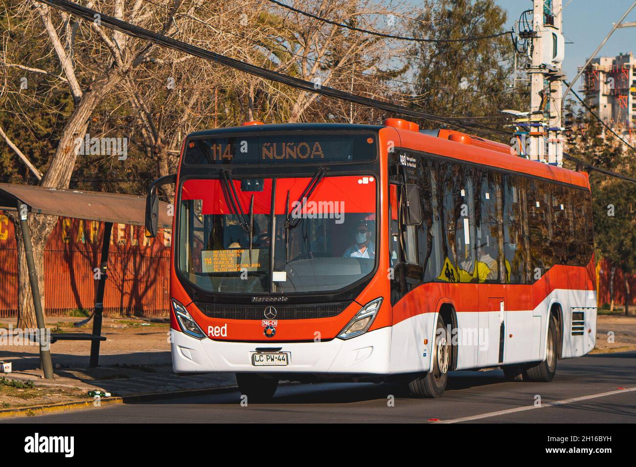 Santiago, Chile - July 2021: A Transantiago / Red Metropolitana de ...