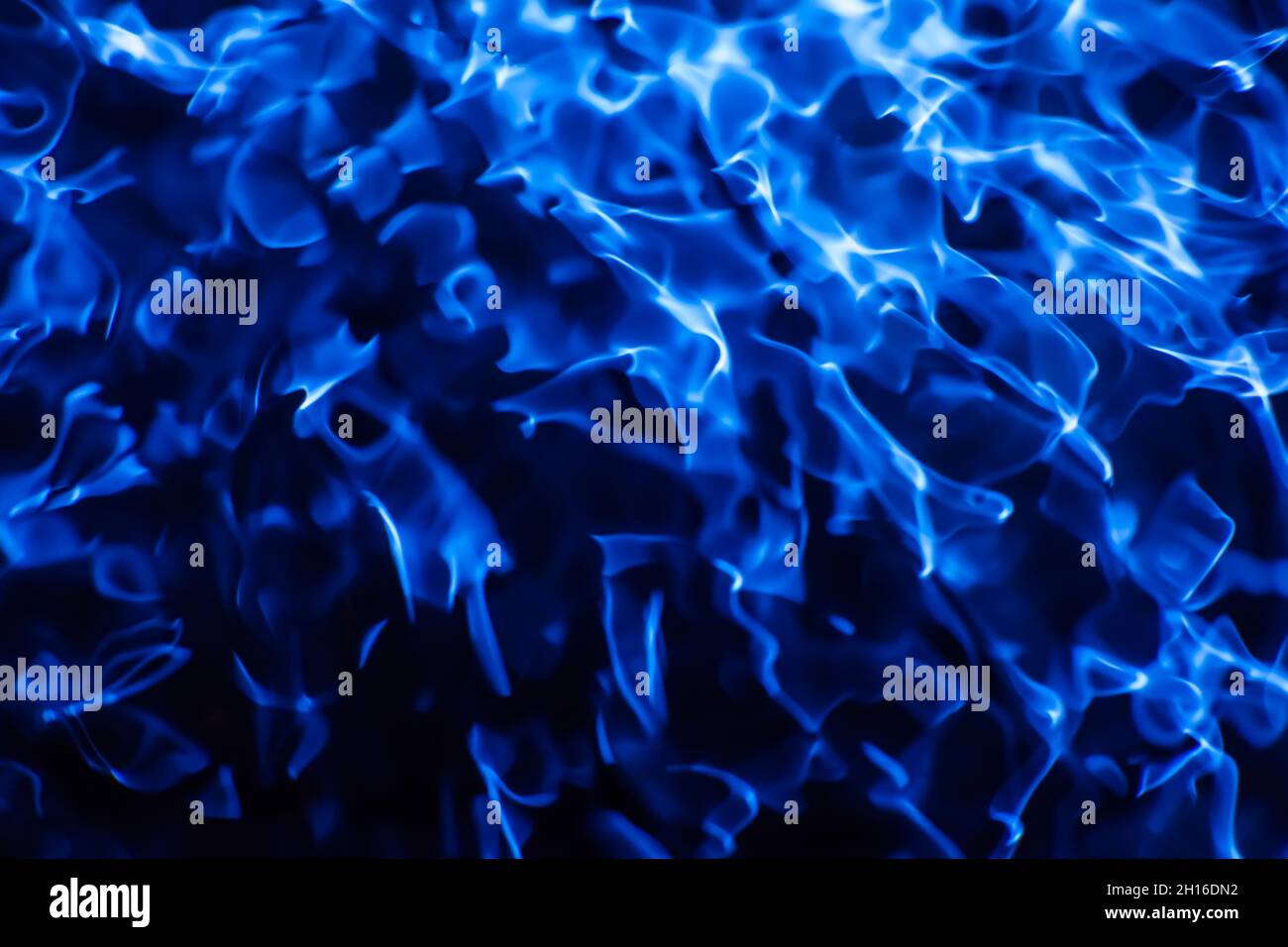 Sound waves in the visible blue color in the dark Stock Photo - Alamy