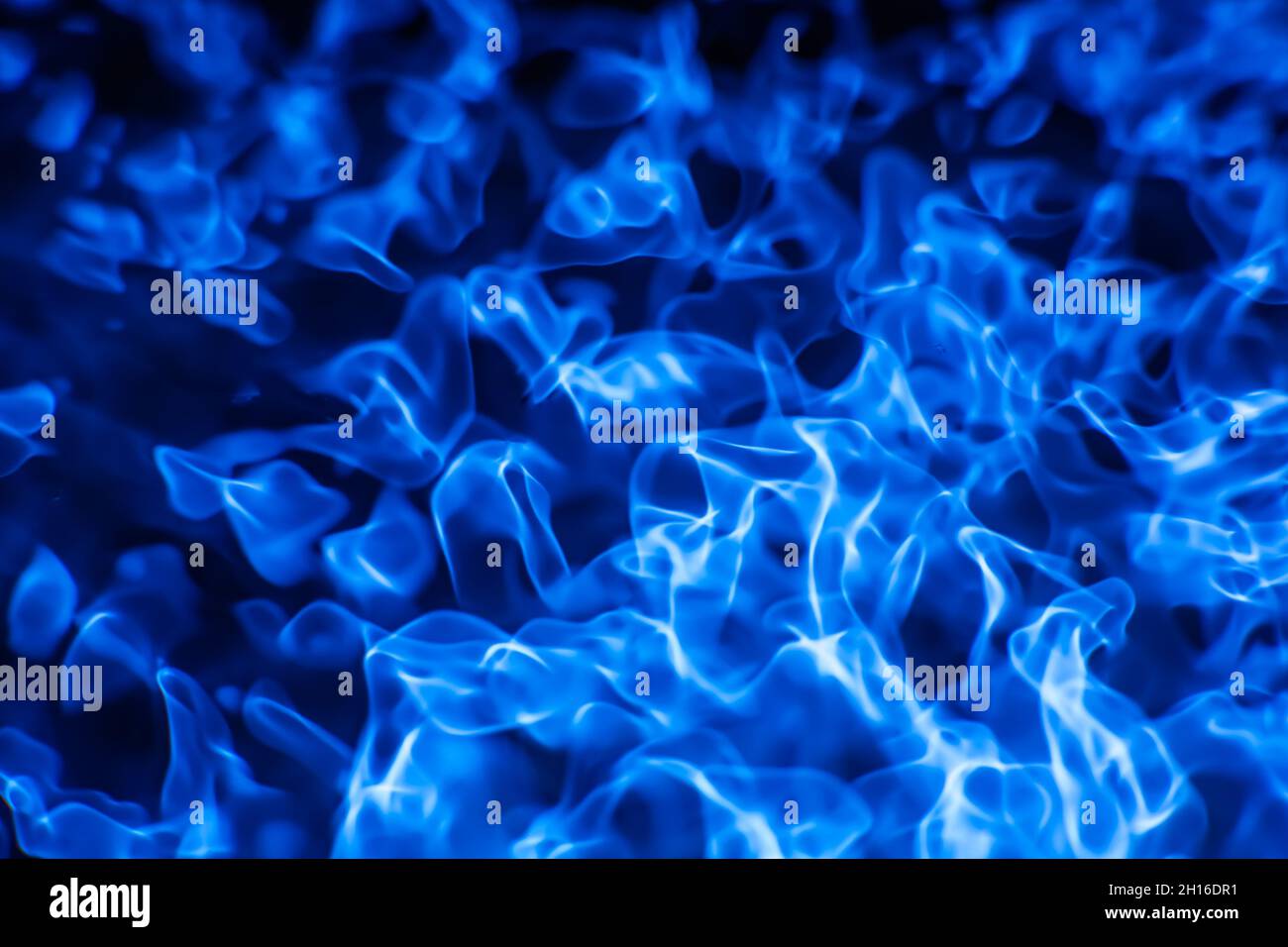 Sound waves in the visible blue color in the dark Stock Photo - Alamy