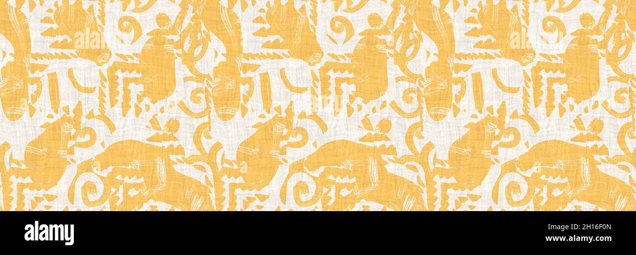 Seamless two tone hand drawn brushed effect pattern border swatch Stock ...