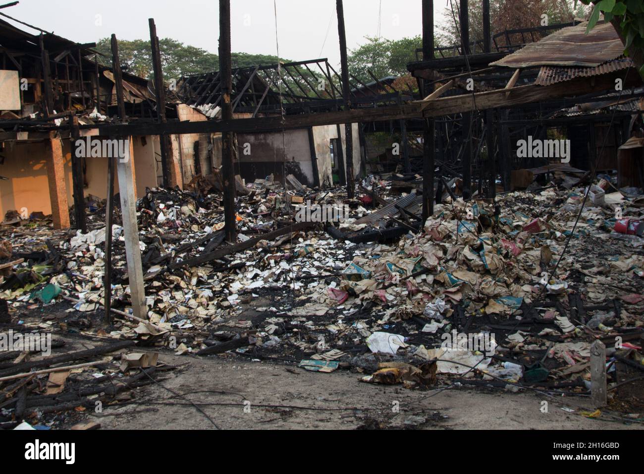 House on fire, the house was on fire Stock Photo - Alamy