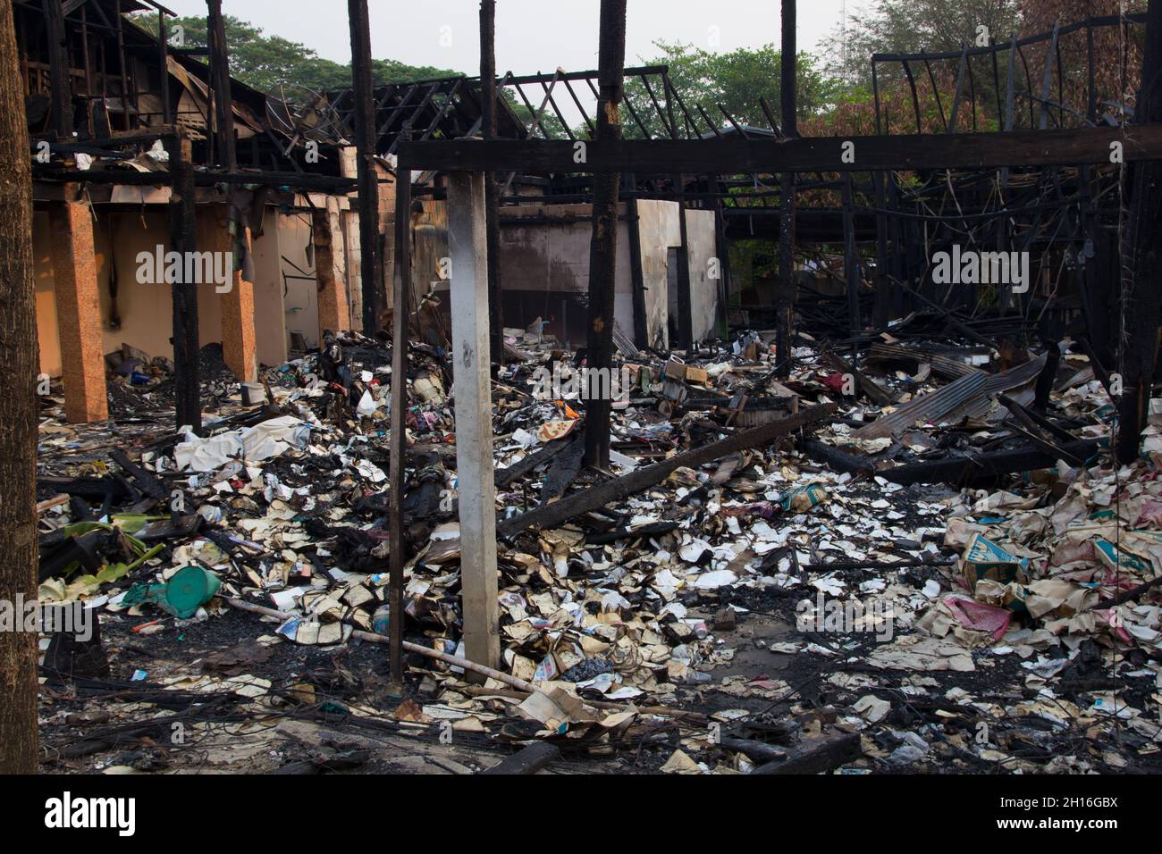 House on fire, the house was on fire Stock Photo - Alamy