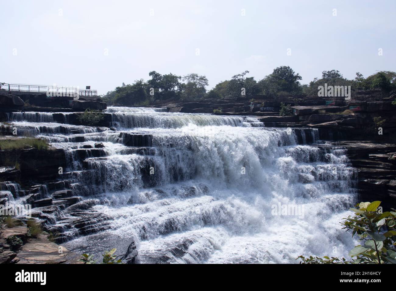 Rajdari waterfall, Chandauli, Varanasi. India Stock Photo - Alamy