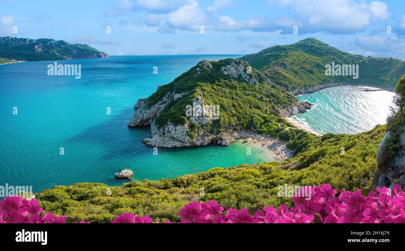 Corfu coastline scenery hi-res stock photography and images - Alamy