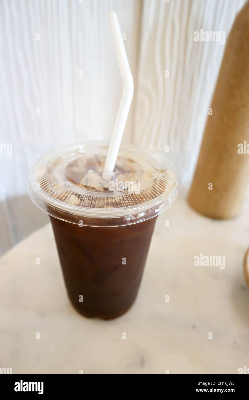 americano coffee or iced americano coffee, cold brew coffee or iced ...
