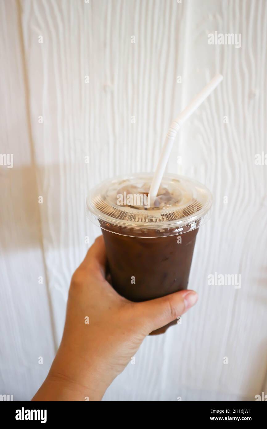 americano coffee or iced americano coffee, cold brew coffee or iced ...