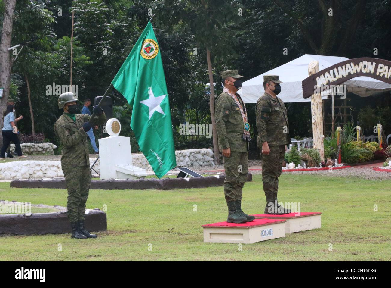 Tanjay, Philippines. 16th Oct, 2021. Team Achiever renders Arrival ...