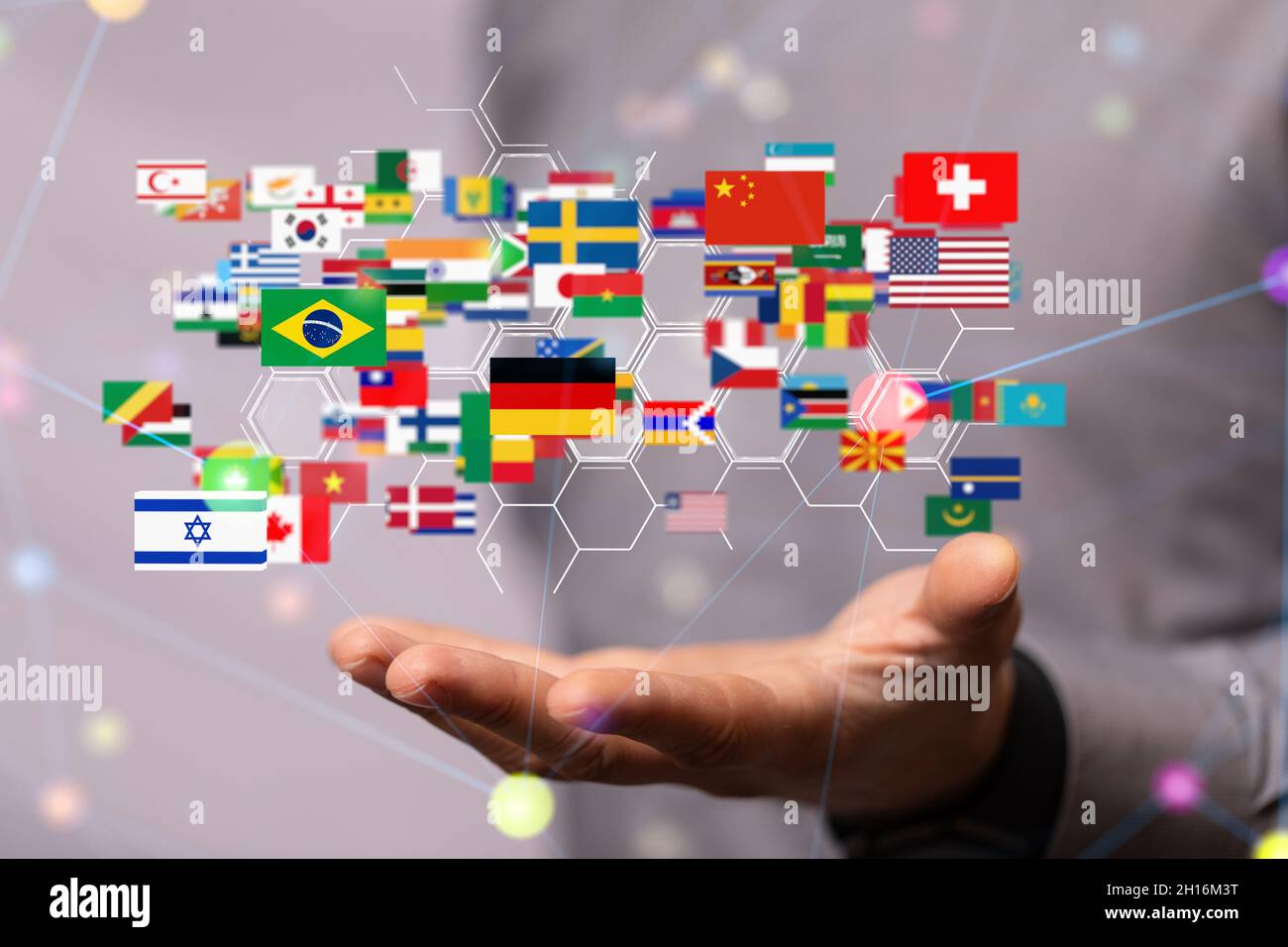 Presenting flags hi-res stock photography and images - Alamy