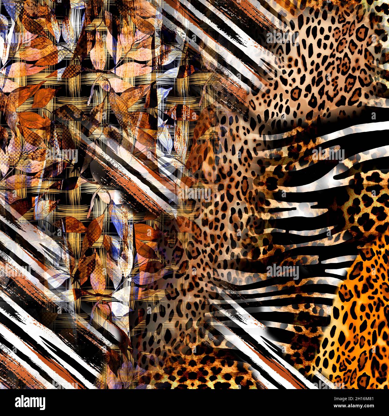 Fashion Inspirations and Collage Pattern Works Stock Photo - Alamy