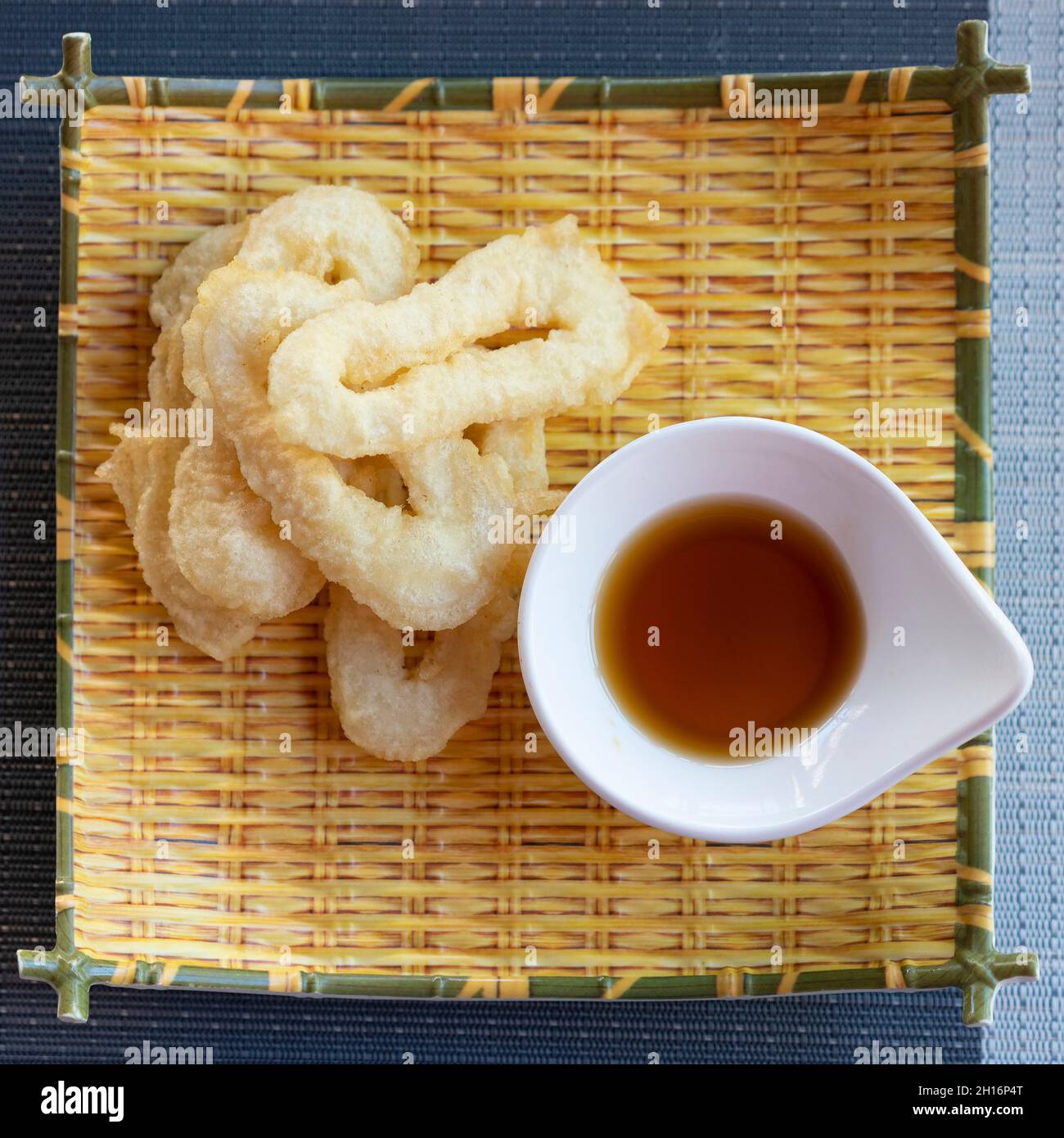 Ika Furai - Deep fried squid rings coated in panko breadcrumbs served ...