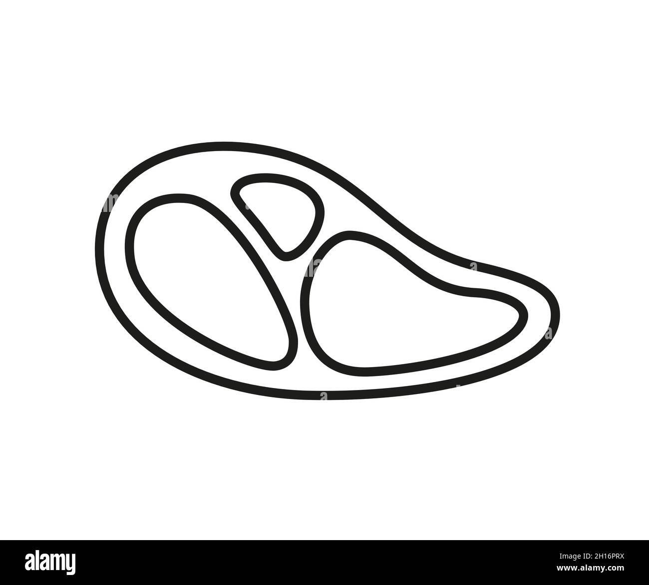 Steak icon. Beef meat steak. Vector illustration isolated on white ...