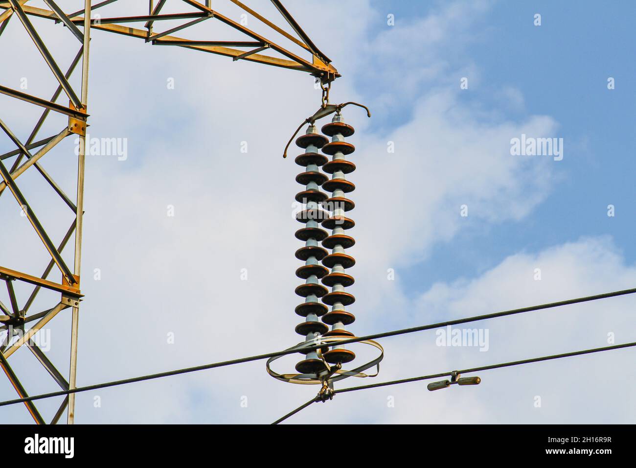 power line, high voltage transmission line Stock Photo - Alamy