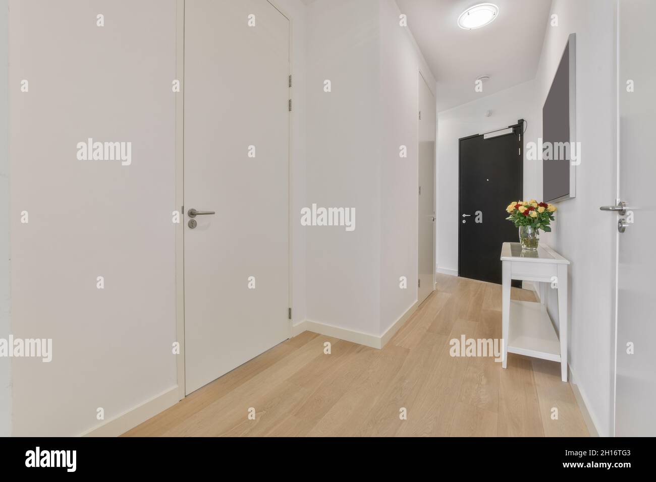 Full body side view of unrecognizable female in sportswear doing ...