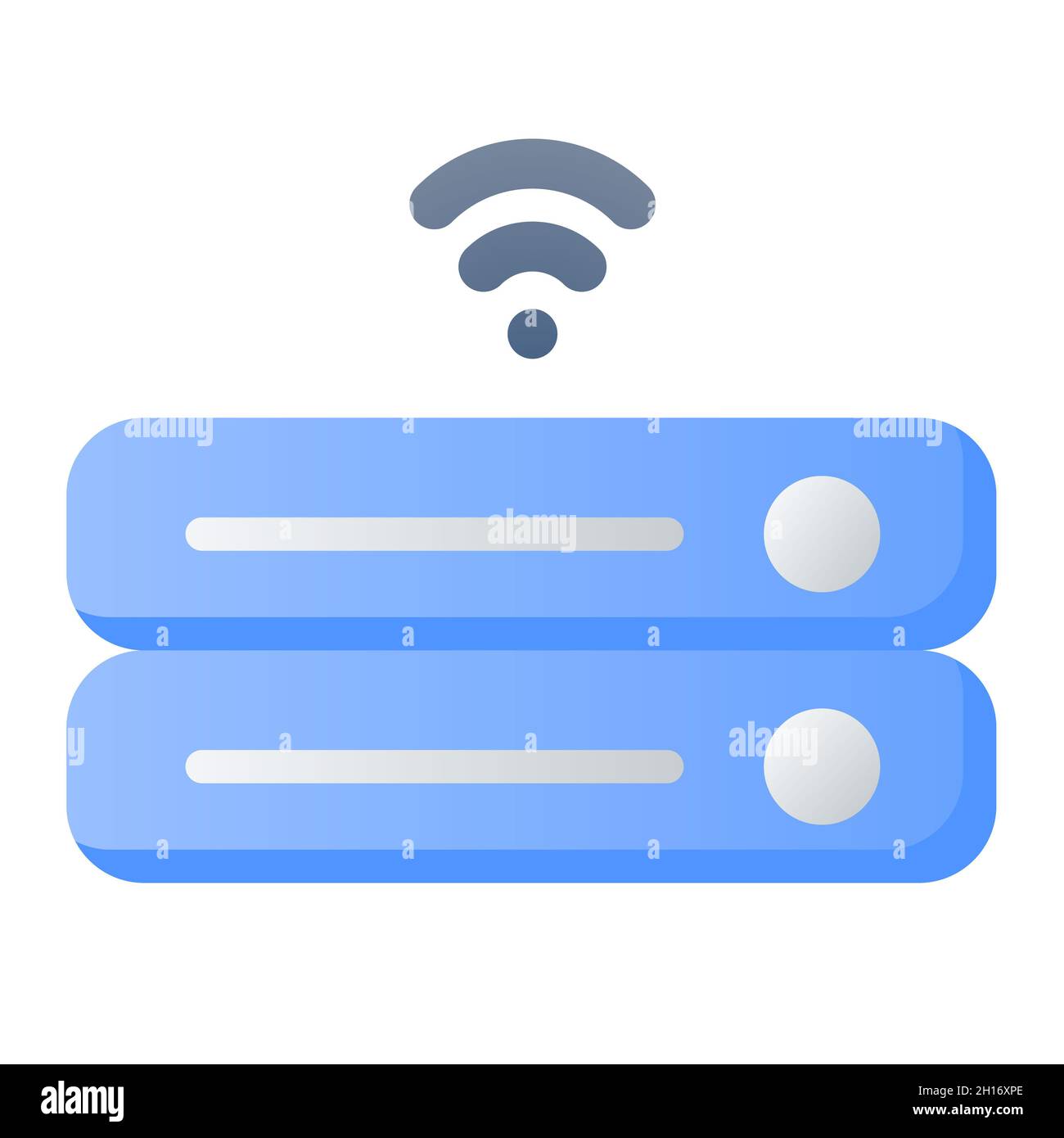 wireless server storage iot single isolated icon with smooth style ...