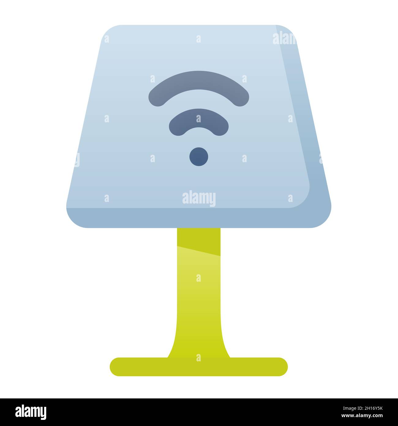 smart lamp iot single isolated icon with smooth style vector ...