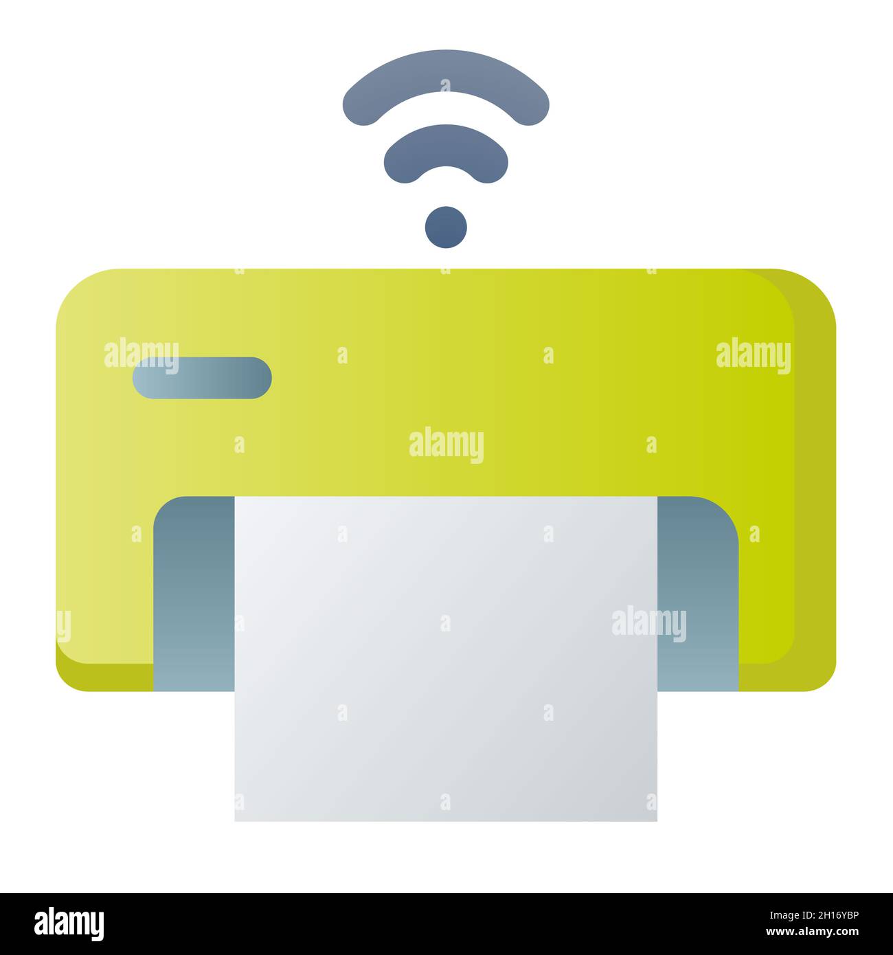 printer wifi iot wireless single isolated icon with smooth style vector ...
