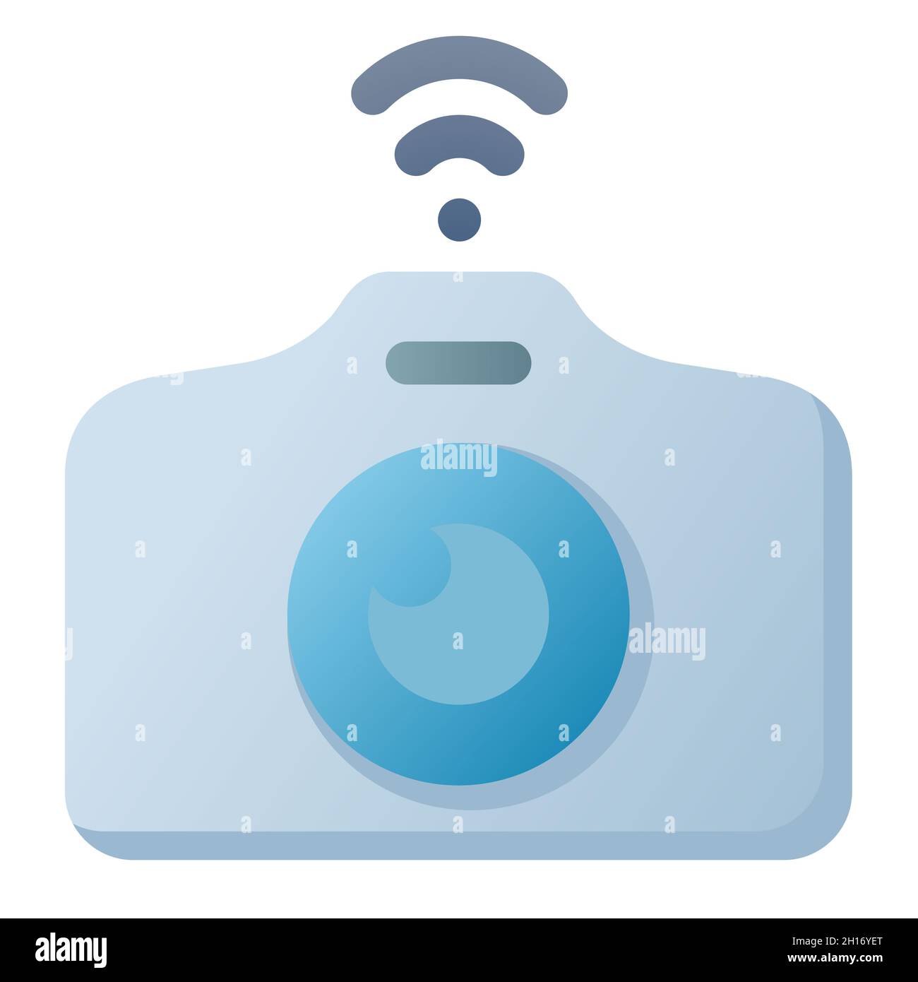 photography camera wireless iot single isolated icon with smooth style ...