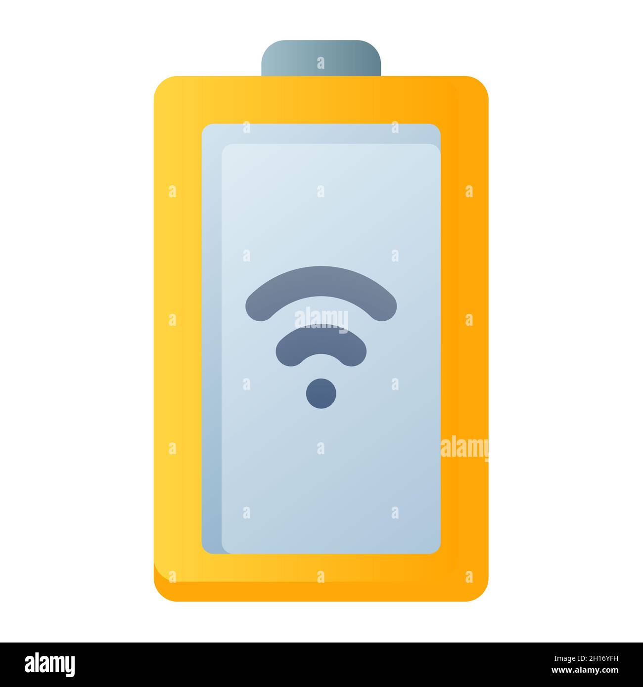 battery smart charging single isolated icon with smooth style vector ...