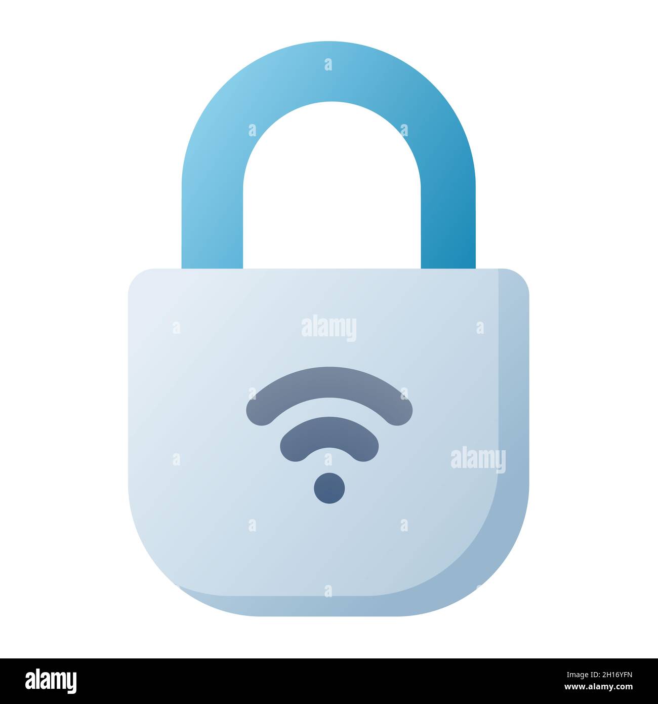 padlock security wireless iot single isolated icon with smooth style ...