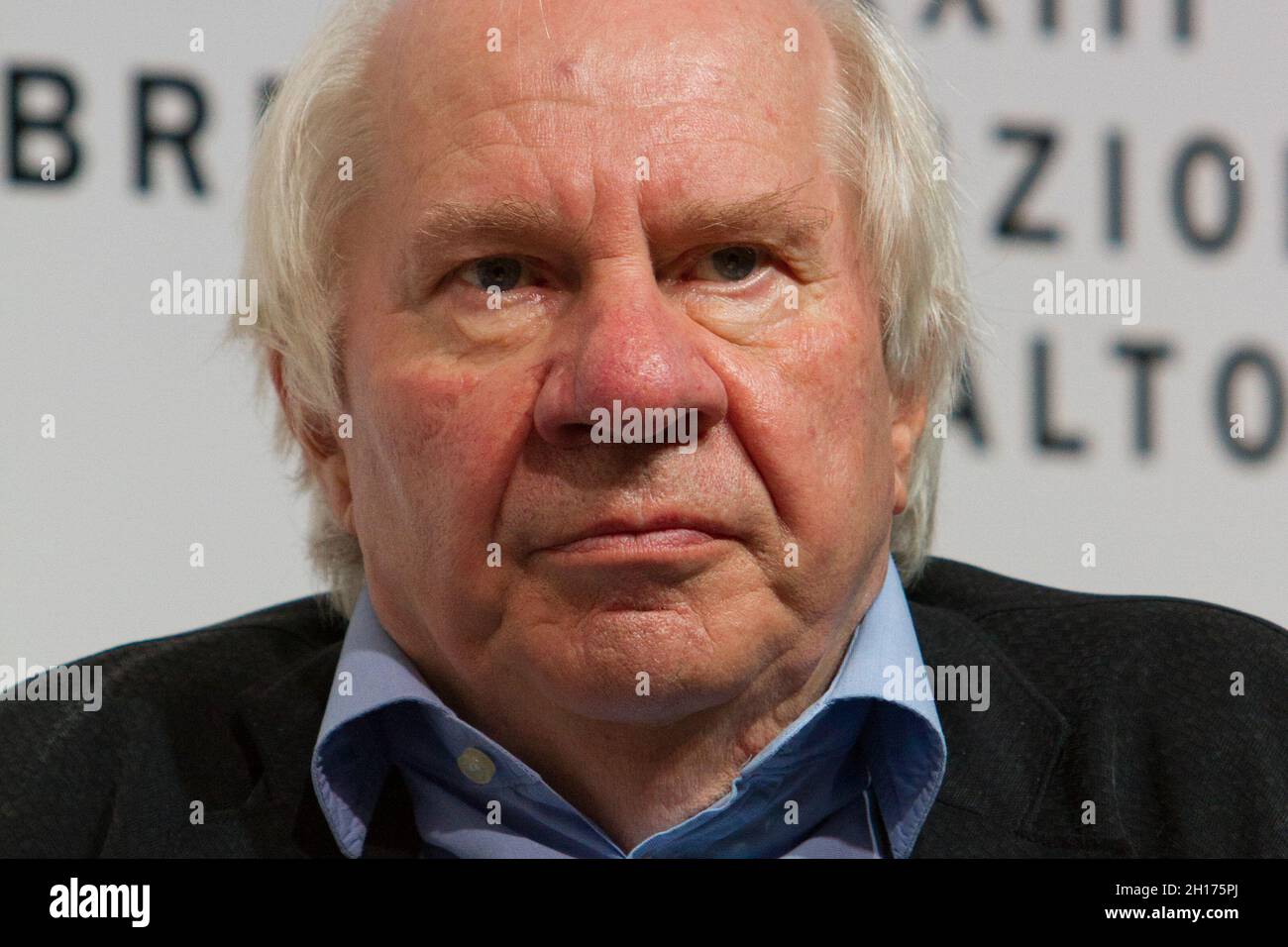 Torino, Italy. 16th October 2021. Dutch writer Jan Brokken is guest of ...