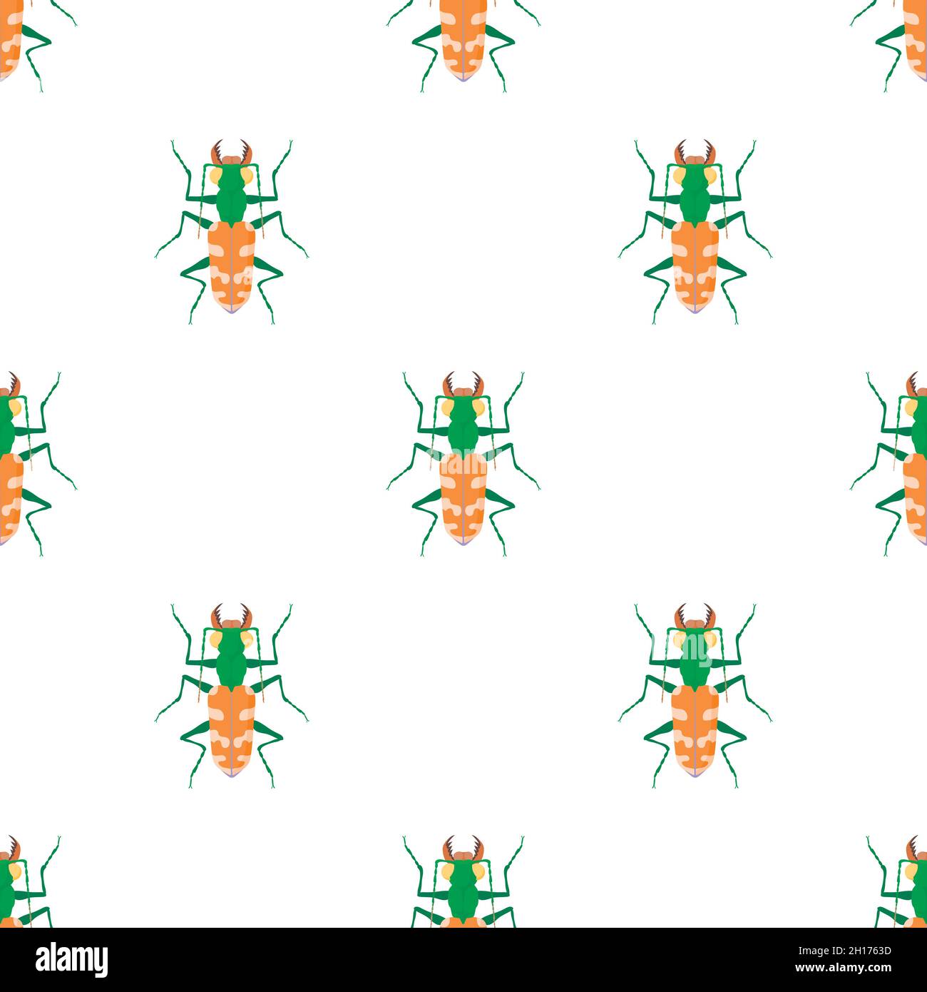 Bug Pattern Seamless Background Texture Repeat Wallpaper Geometric Vector Stock Vector Image