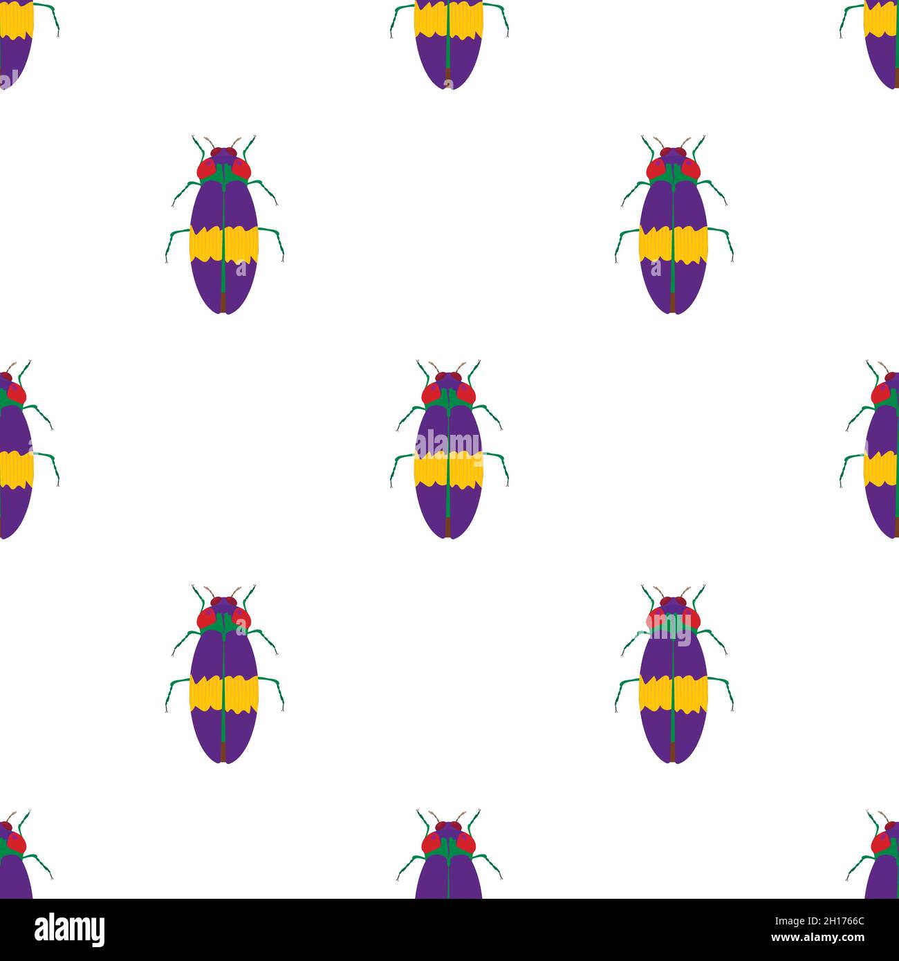Bug Pattern Seamless Background Texture Repeat Wallpaper Geometric Vector Stock Vector Image
