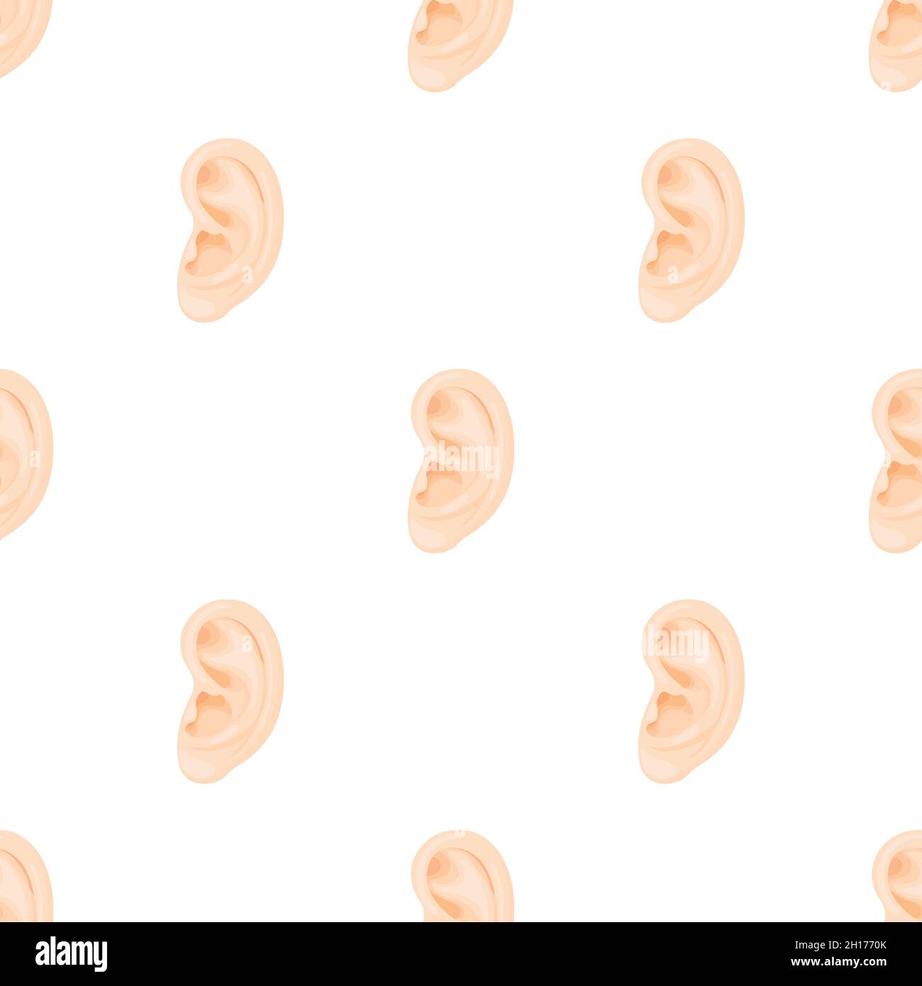 Human ear pattern seamless background texture repeat wallpaper ...