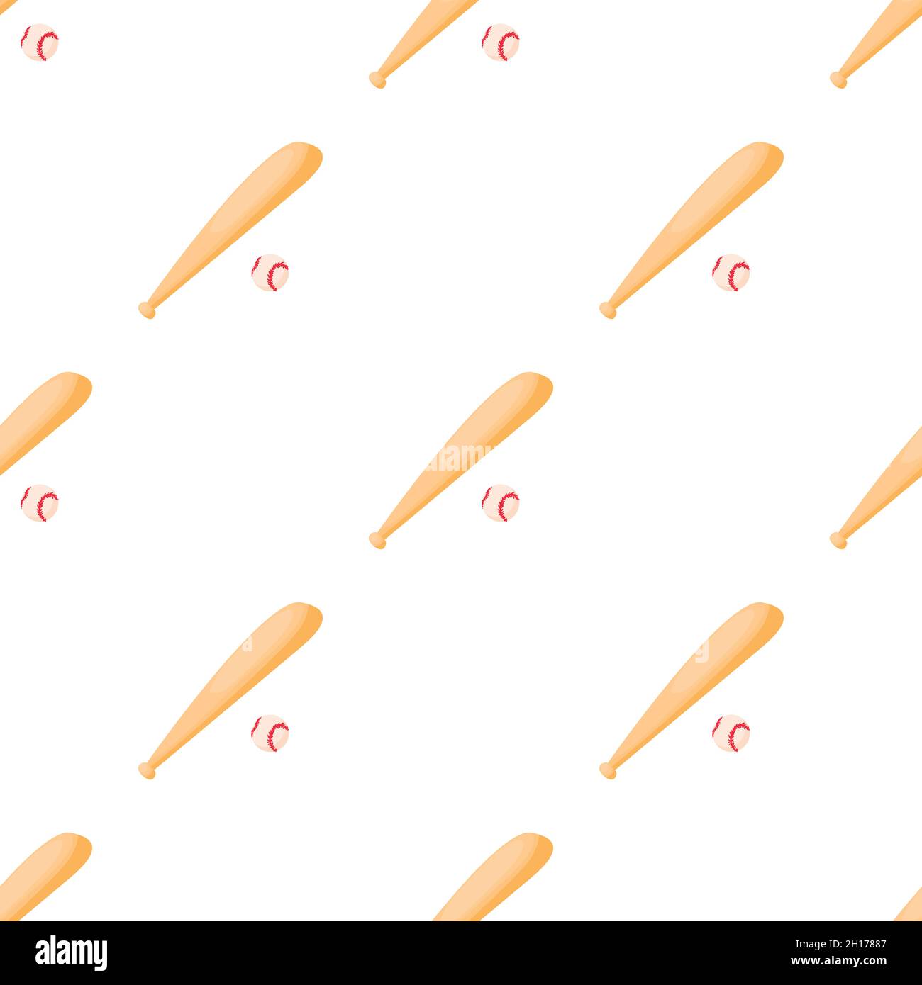 Baseball bat and ball pattern seamless background texture repeat ...