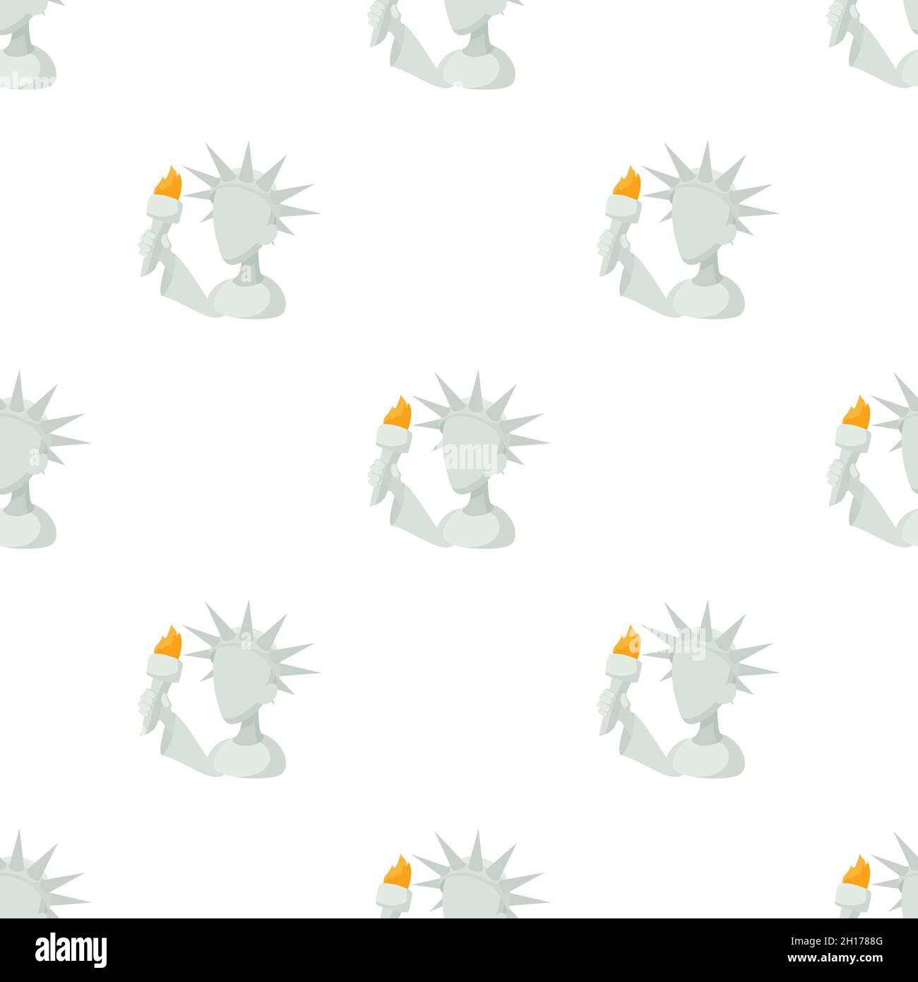 Head of Statue of Liberty pattern seamless background texture repeat ...