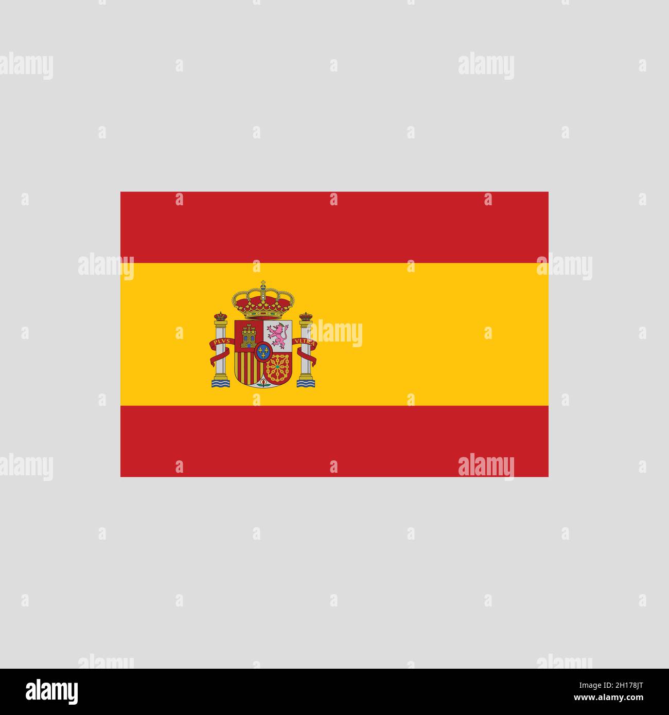 Flag of Spain color line element. Vector element for web page, mobile ...