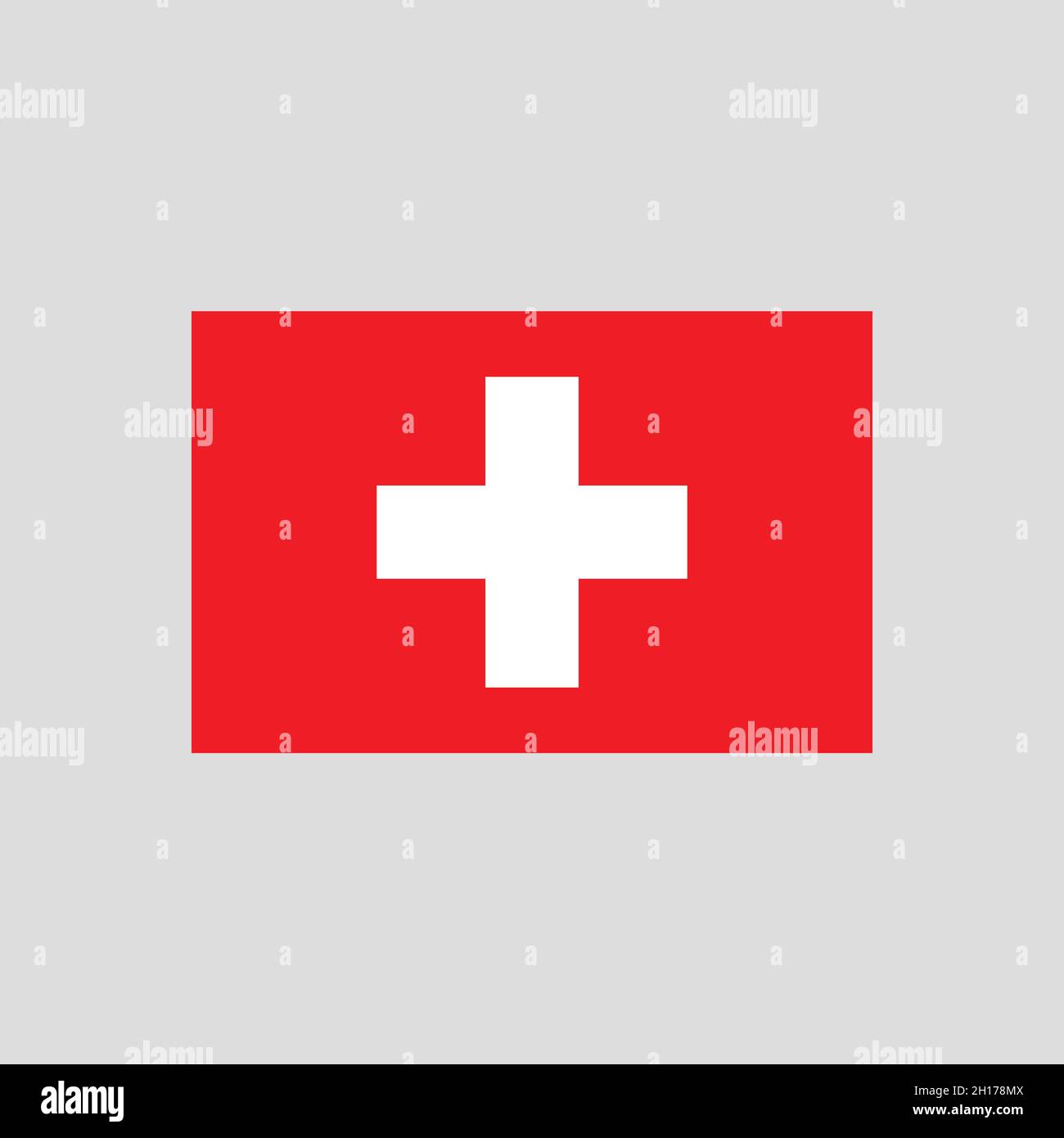 Flag of Switzerland color line element. Vector element for web page ...