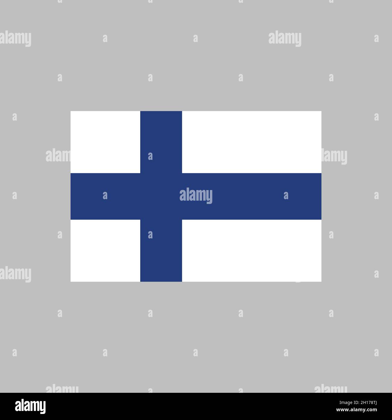 Flag of Finland color line element. Vector element for web page, mobile ...
