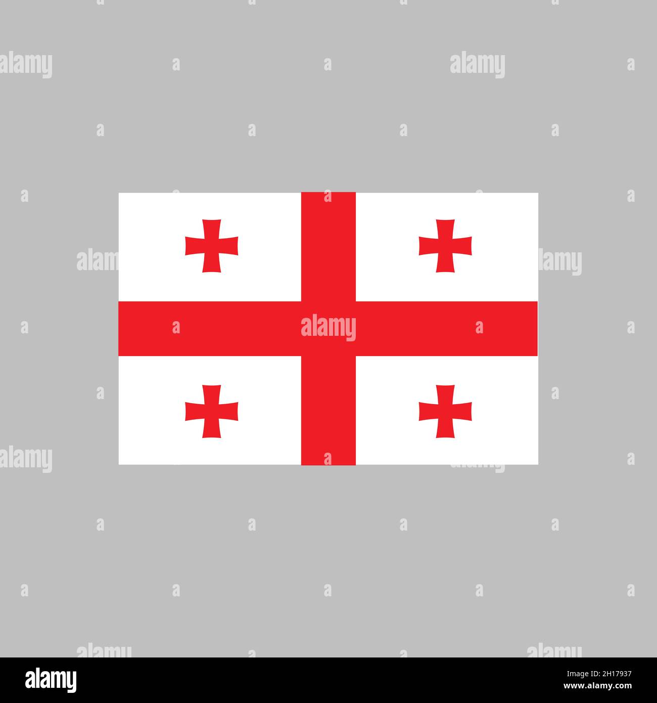 Flag of Georgia color line element. Vector element for web page, mobile ...