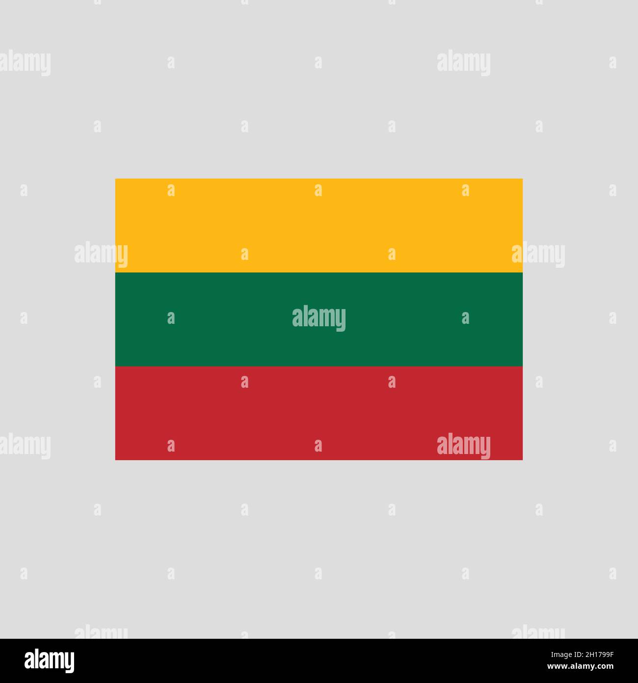 Flag of Lithuania color line element. Vector element for web page ...