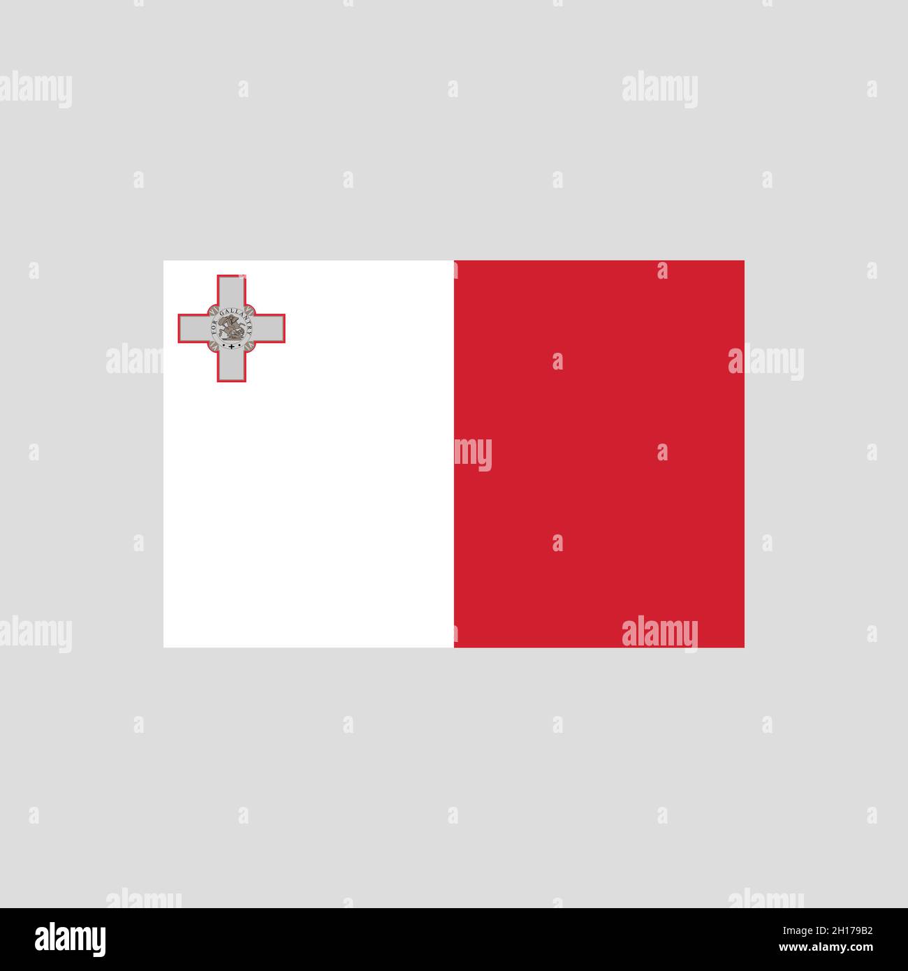 Flag of Malta color line element. Vector element for web page, mobile ...