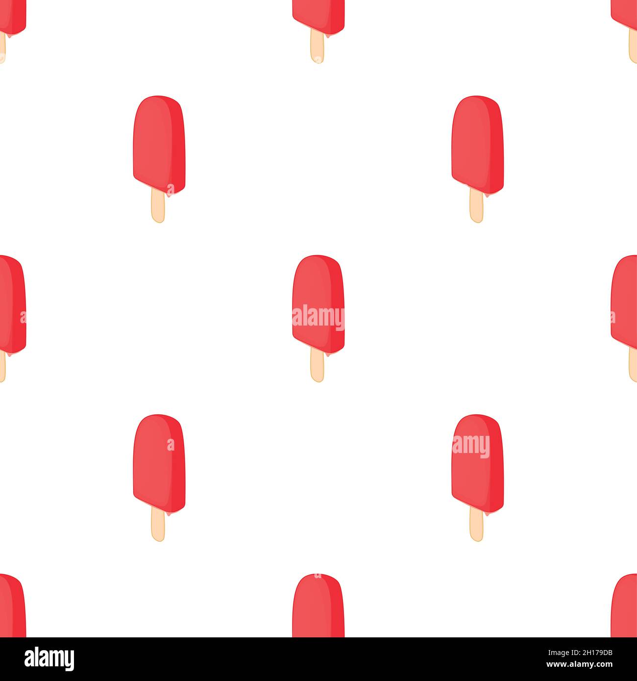 Frosty red fruit popsicle pattern seamless background texture repeat ...