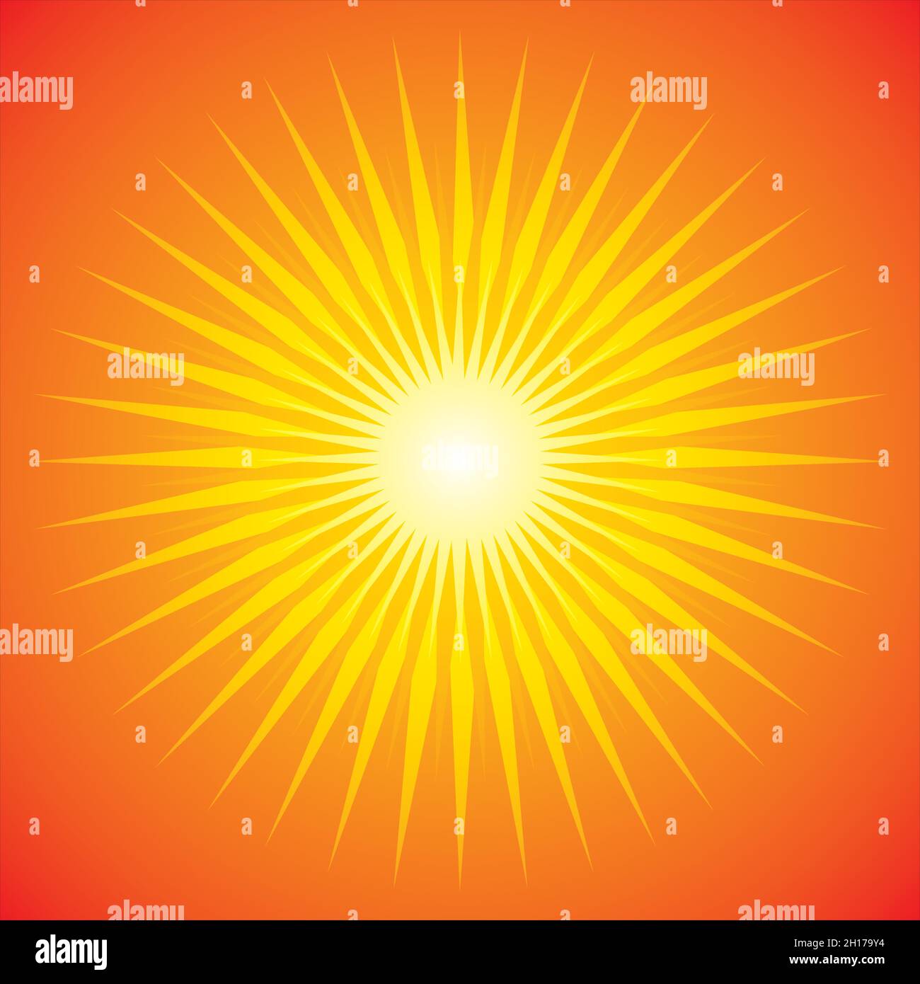 Bright sunbeams, shiny summer background with vibrant yellow orange ...