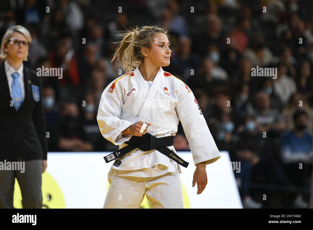 Women -48 kg, Laura MARTINEZ ABELENDA of Spain during the Paris Grand ...