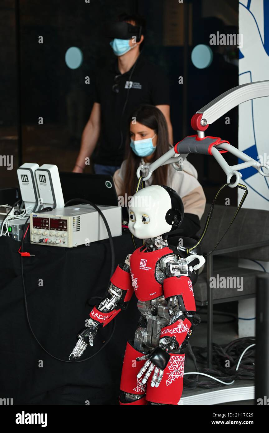 TORINO, ITALY - Sep 23, 2021: A research-grade humanoid robot called ...