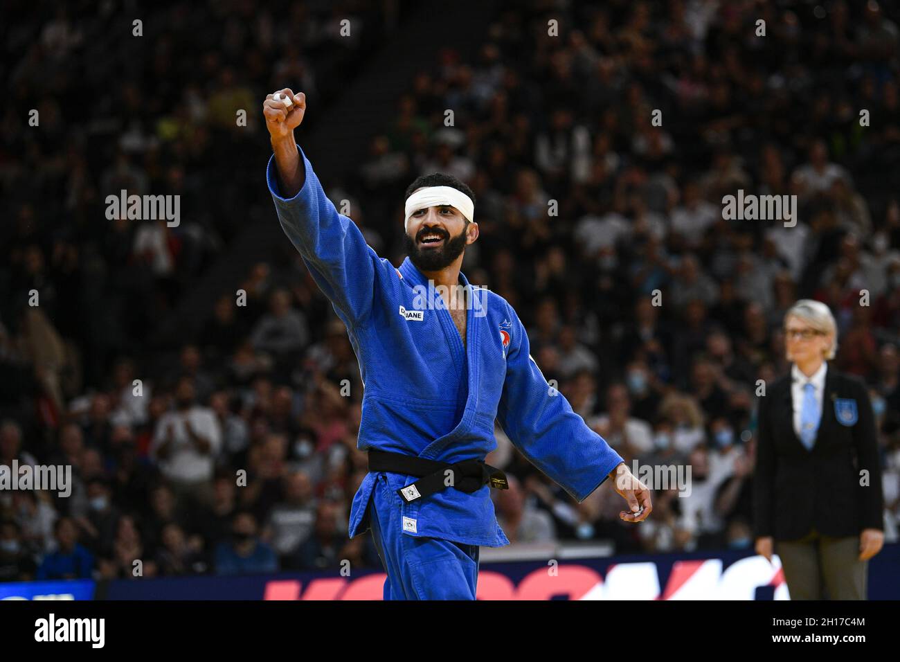 Men -66 kg, Walide KHYAR of France Bronze medal during the Paris Grand ...