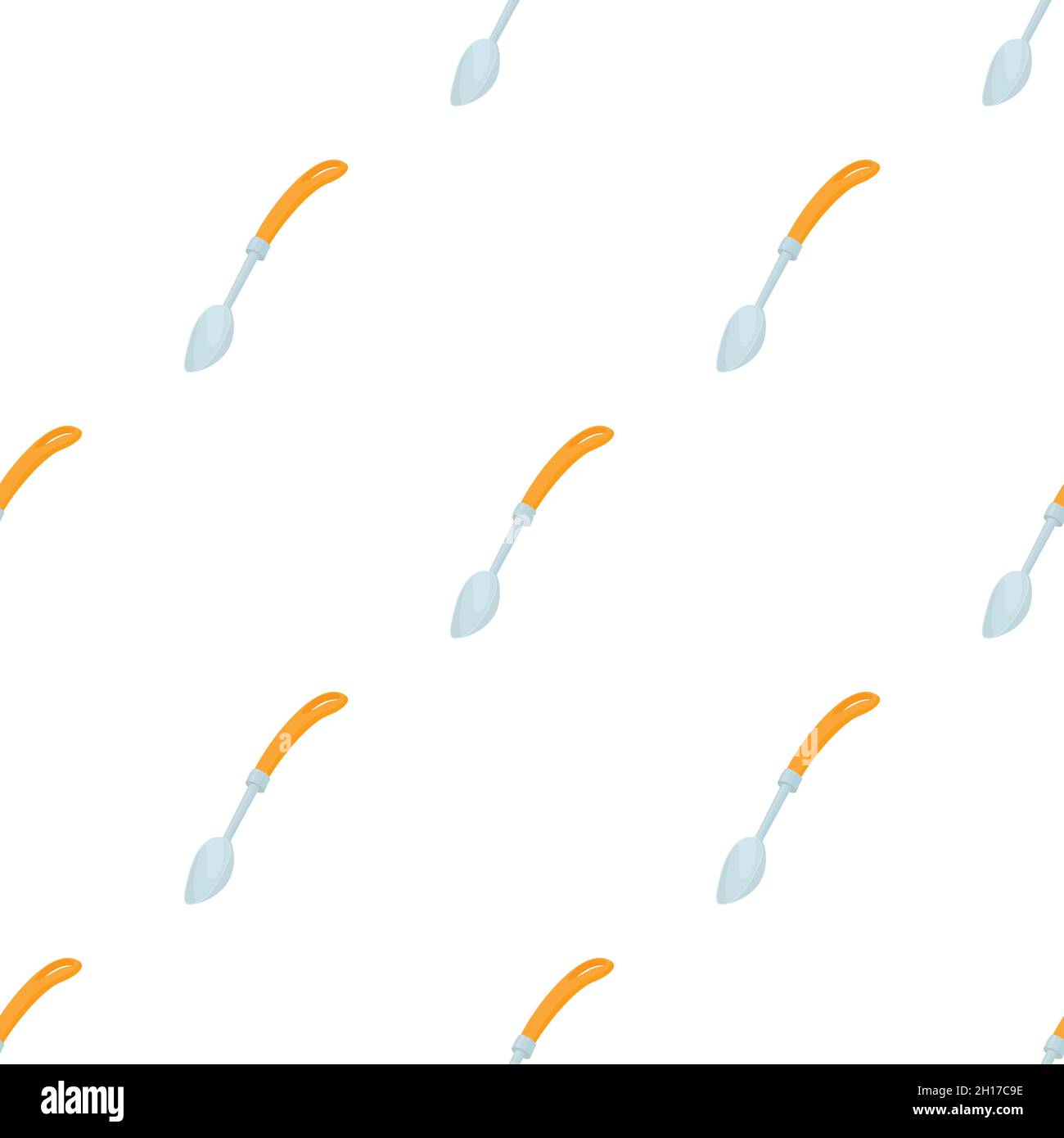 Large kitchen spoon pattern seamless background texture repeat ...