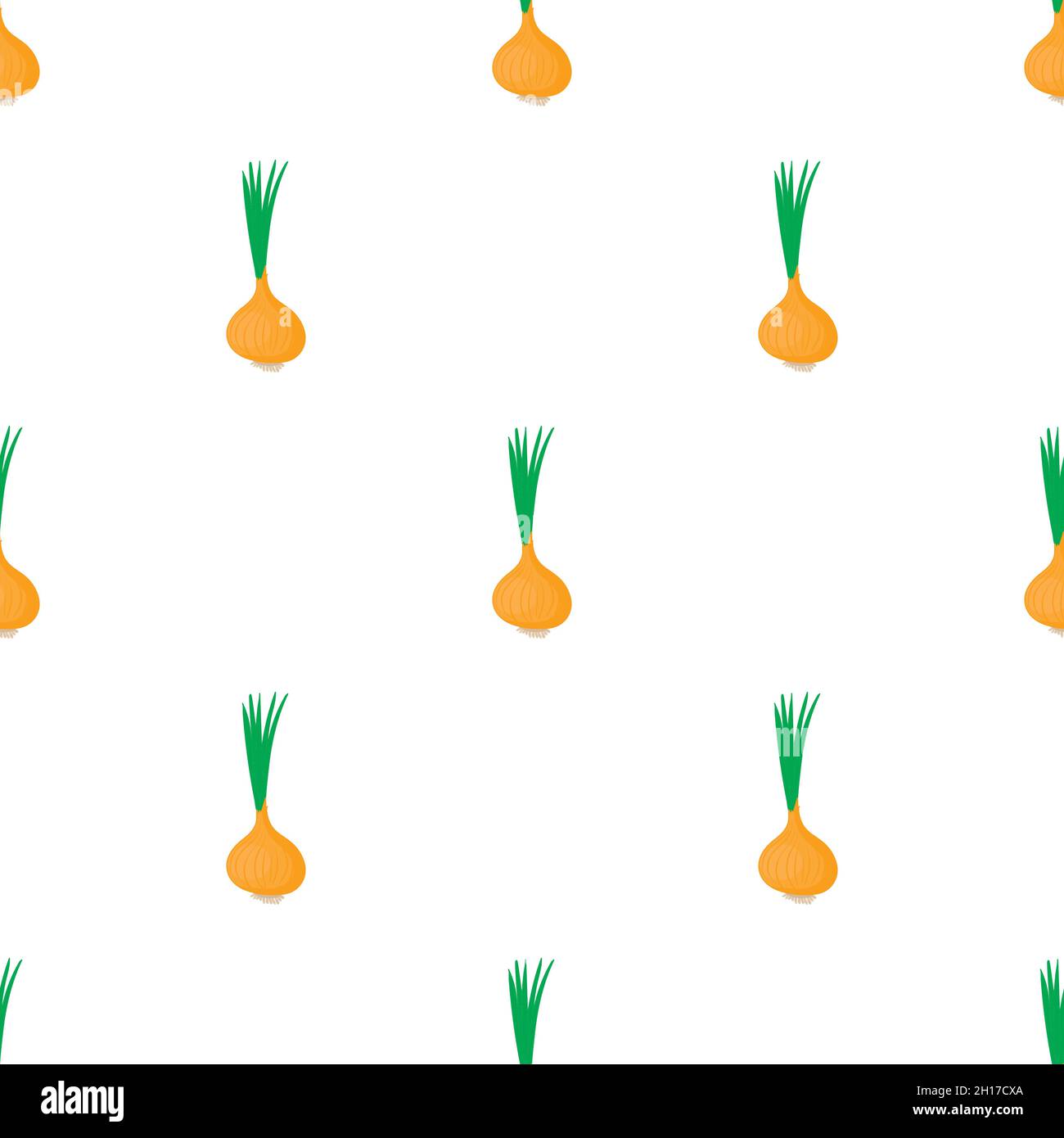 Onion with fresh green sprout pattern seamless background texture ...
