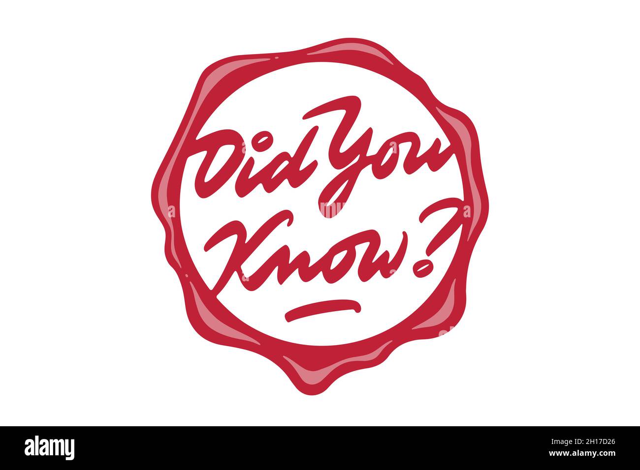 Did you know lettering design Stock Vector Image & Art - Alamy