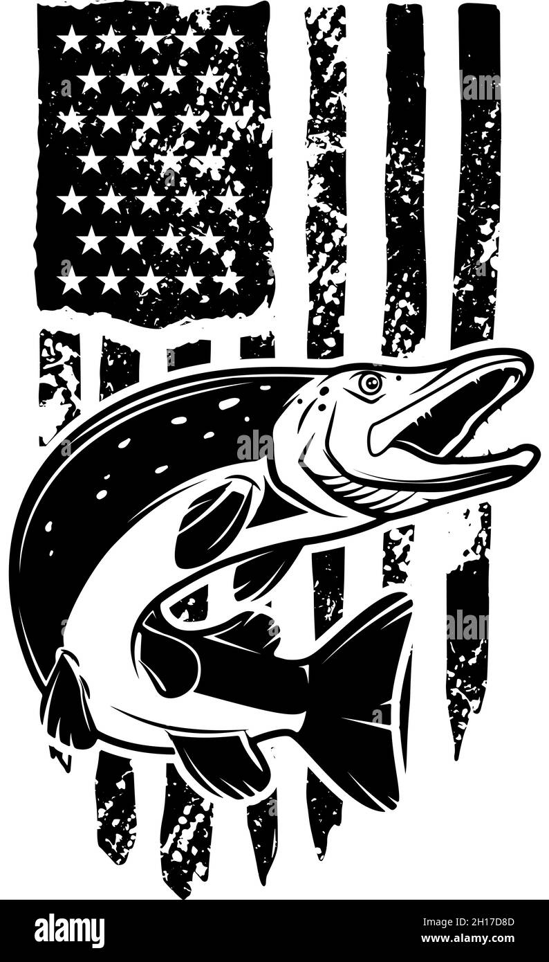 American pike Stock Vector Images - Alamy