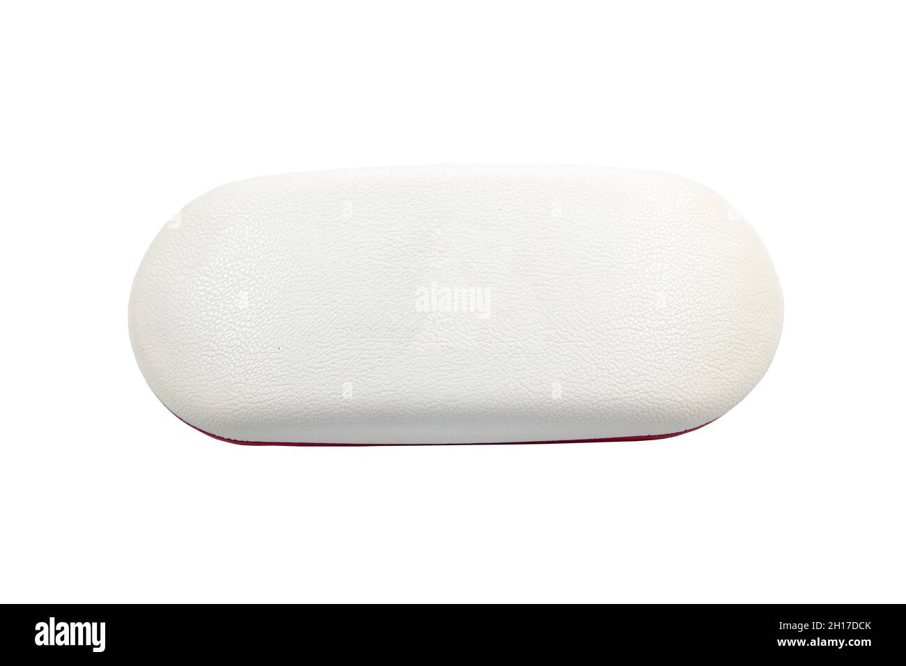 Glasses case. Empty leather case for glasses. Isolated glasses box on ...